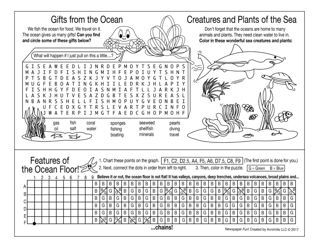 World of Oceans Activity Set Earth Day Printables | Made By Teachers