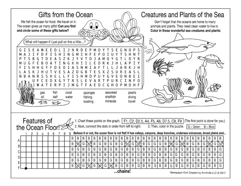 World of Oceans Activity Set Earth Day Printables | Made By Teachers