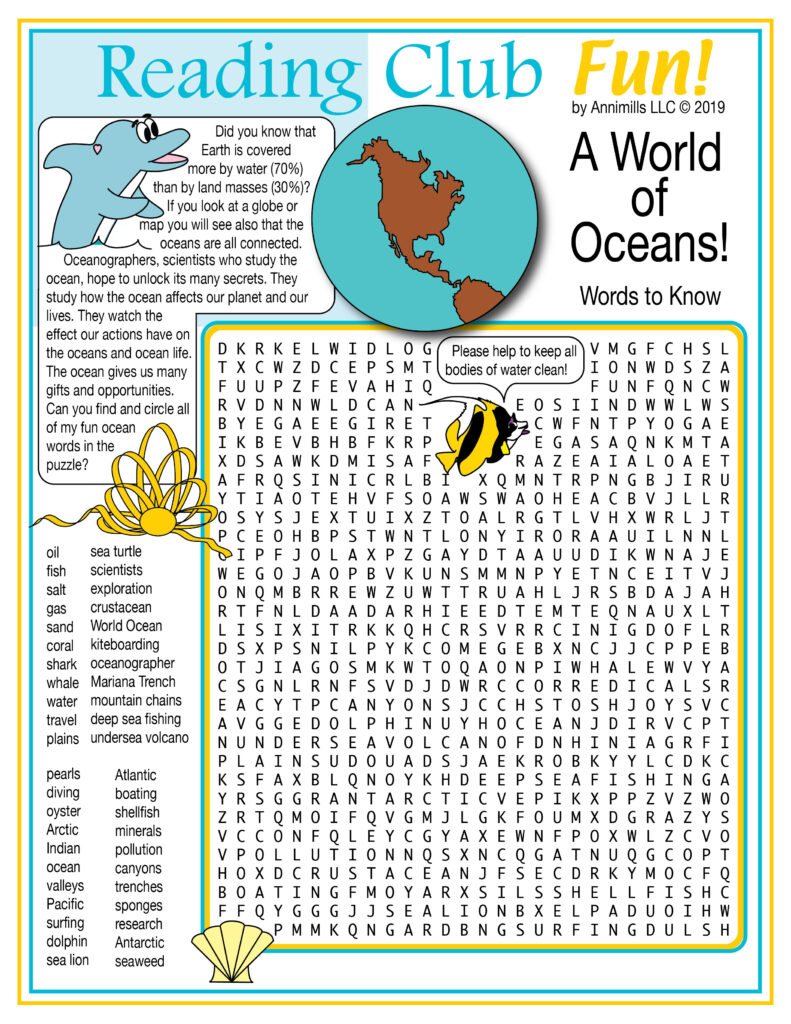 World of Oceans Activity Set Earth Day Printables | Made By Teachers