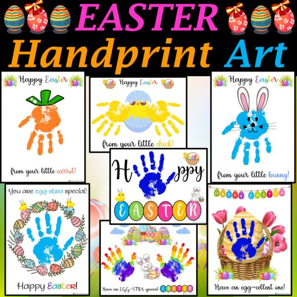 Easter Handprint Art Keepsake Art, Easter Card | Made By Teachers
