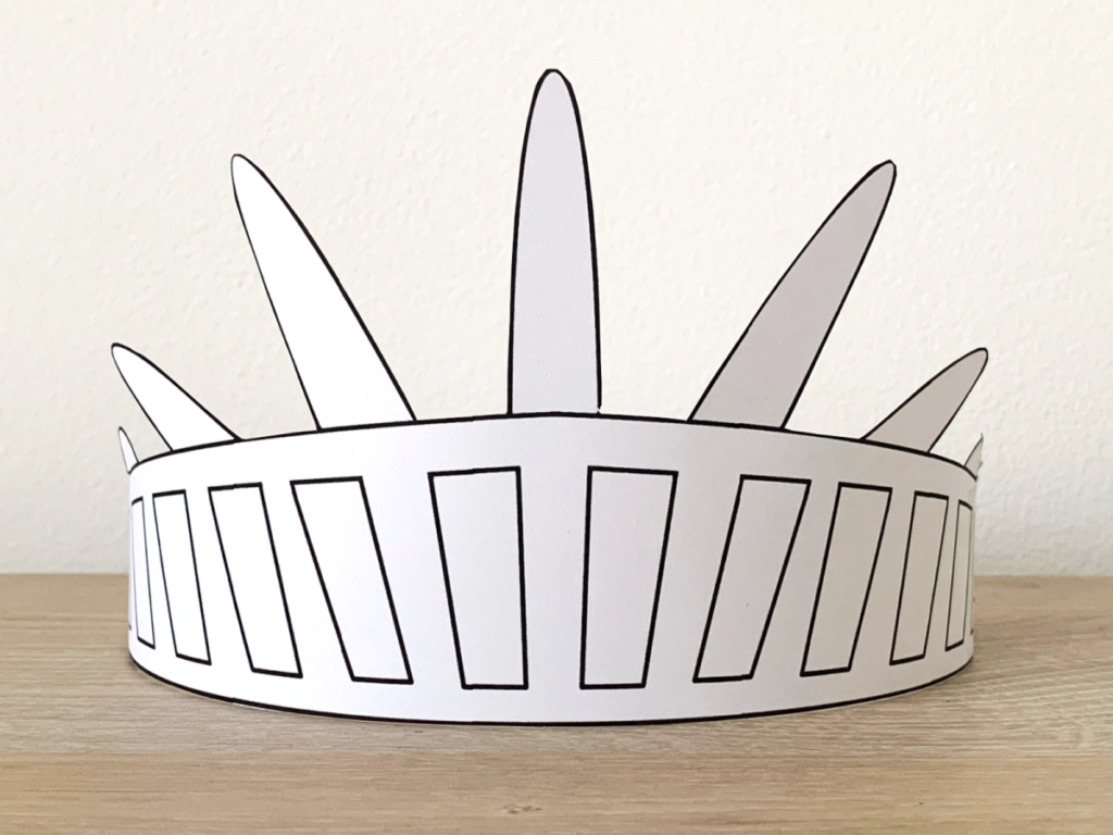 Statue of Liberty Paper Crown Printable Craft | Made By Teachers