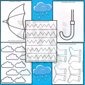 Spring Craft, Raindrop Name Craft Activities | Made By Teachers