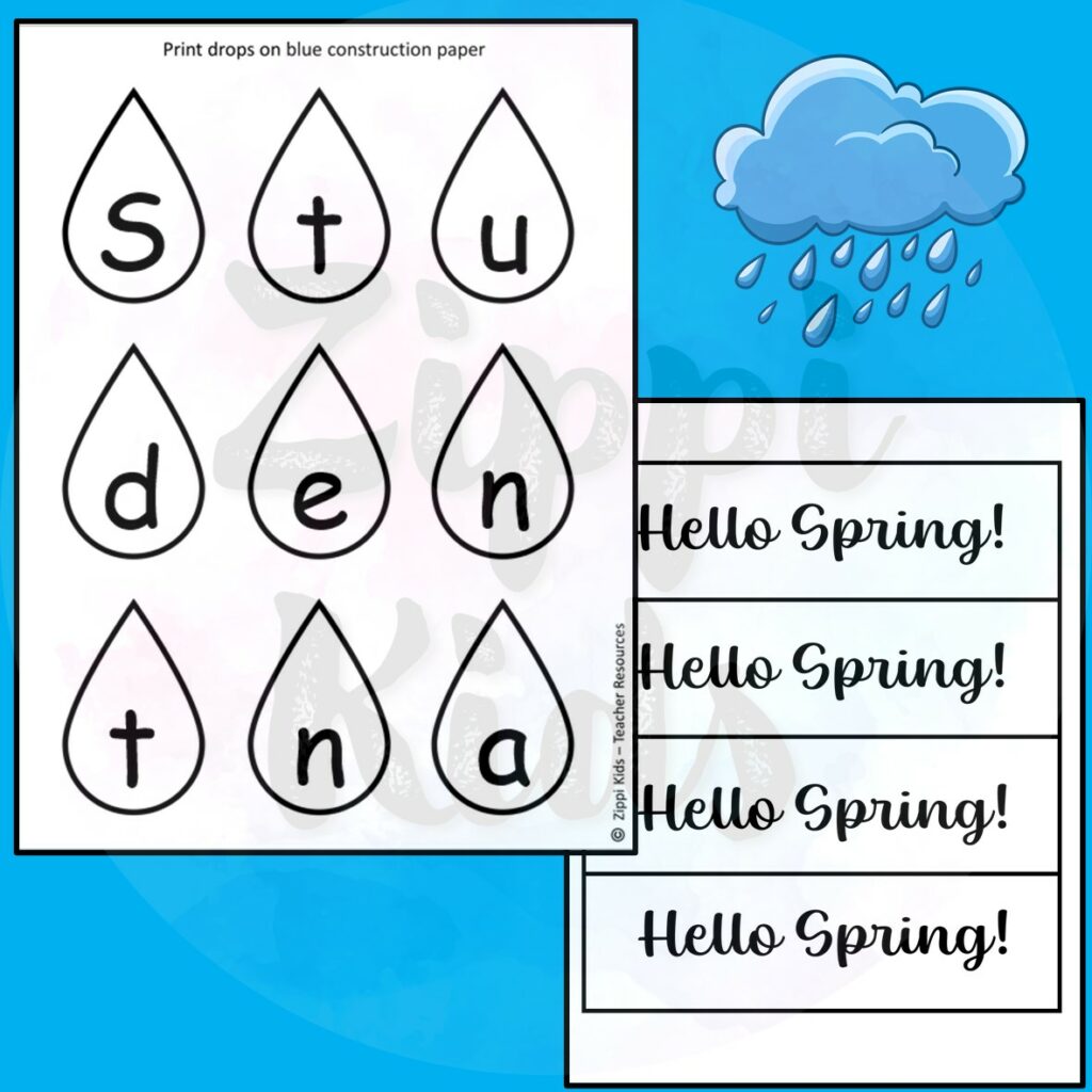Spring Name Craft Activities Bundle, Spring ideas - Made By Teachers