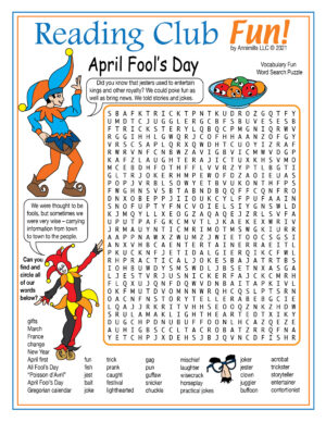April Fool's Day Surprises -Printable Puzzles - Made By Teachers