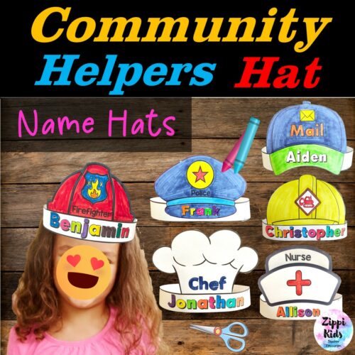 Community Helpers Hats Editable - Made By Teachers