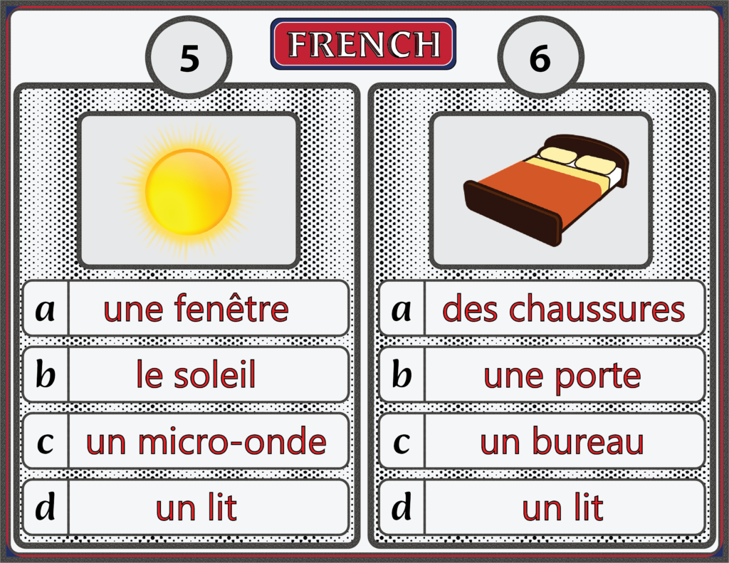 French Task Cards - Everyday Objects | Made By Teachers