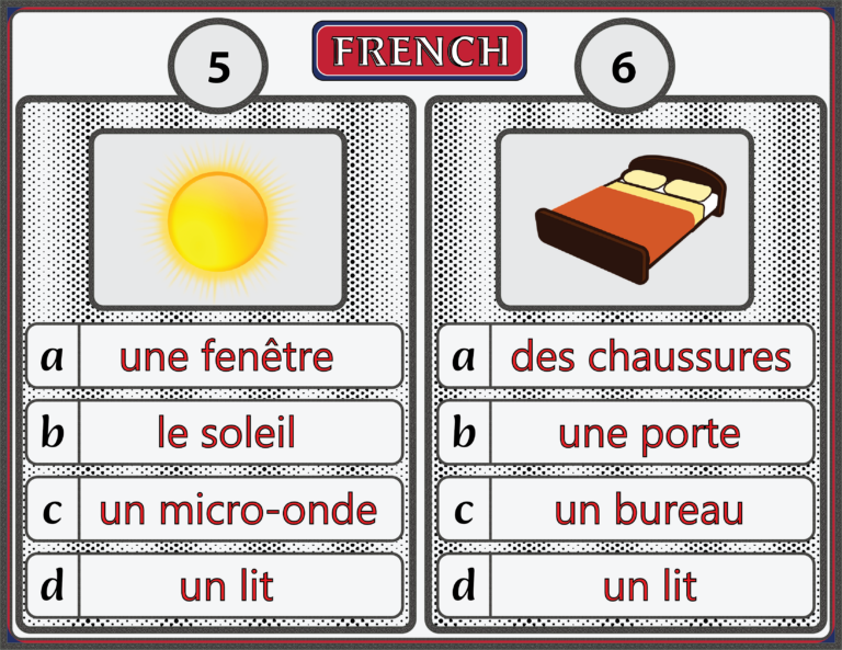French Task Cards - Everyday Objects | Made By Teachers
