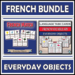 French Match & Task Cards - Everyday Objects | Made By Teachers