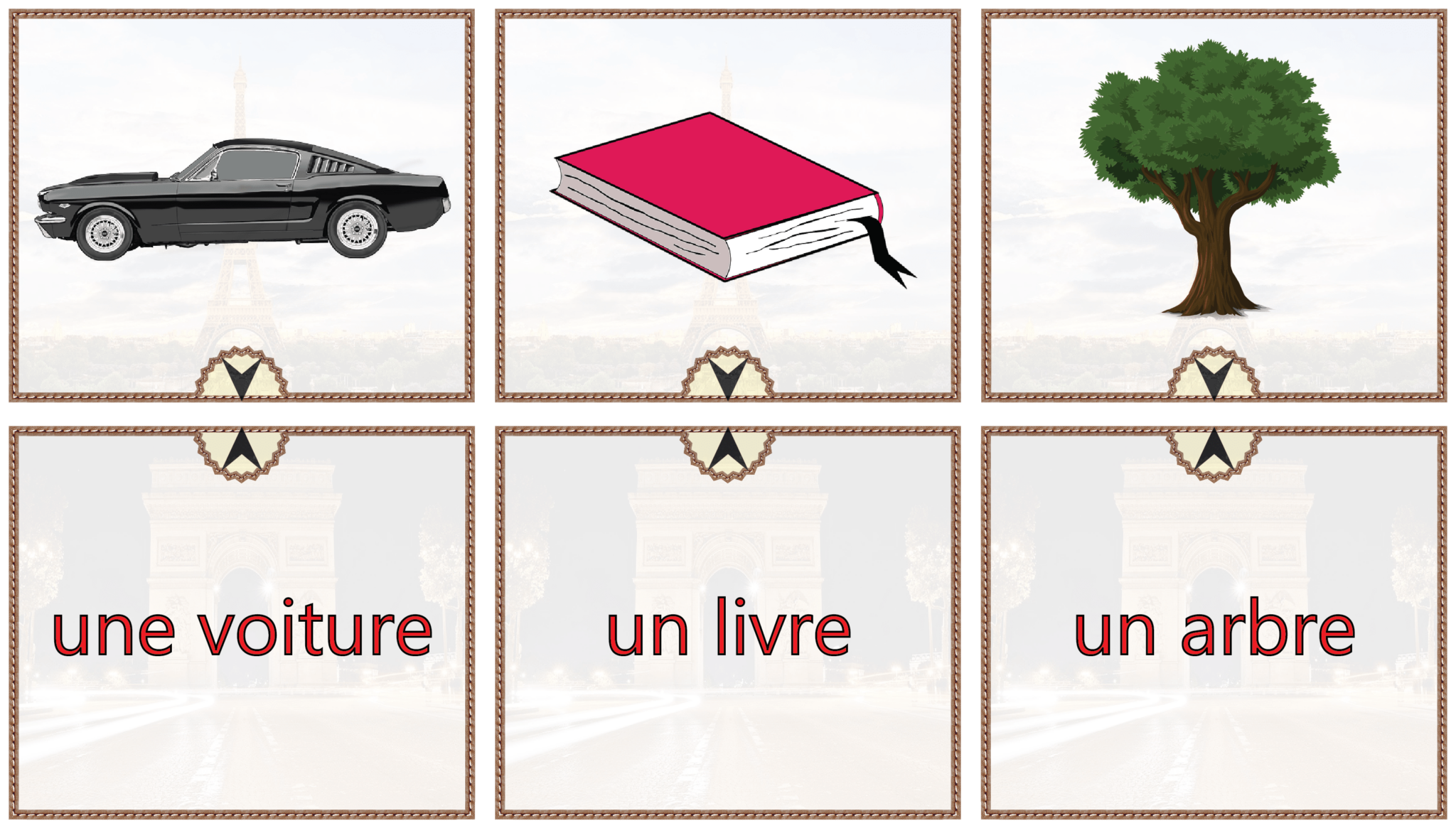 French Match & Task Cards - Everyday Objects | Made By Teachers