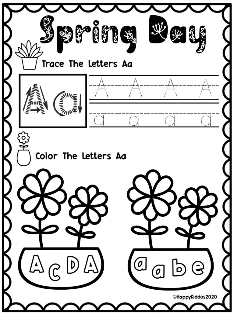 Alphabet Worksheets (Spring) - Made By Teachers