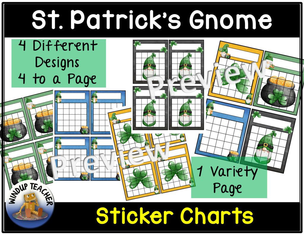 Gnome Sticker Charts BUNDLE - Made By Teachers