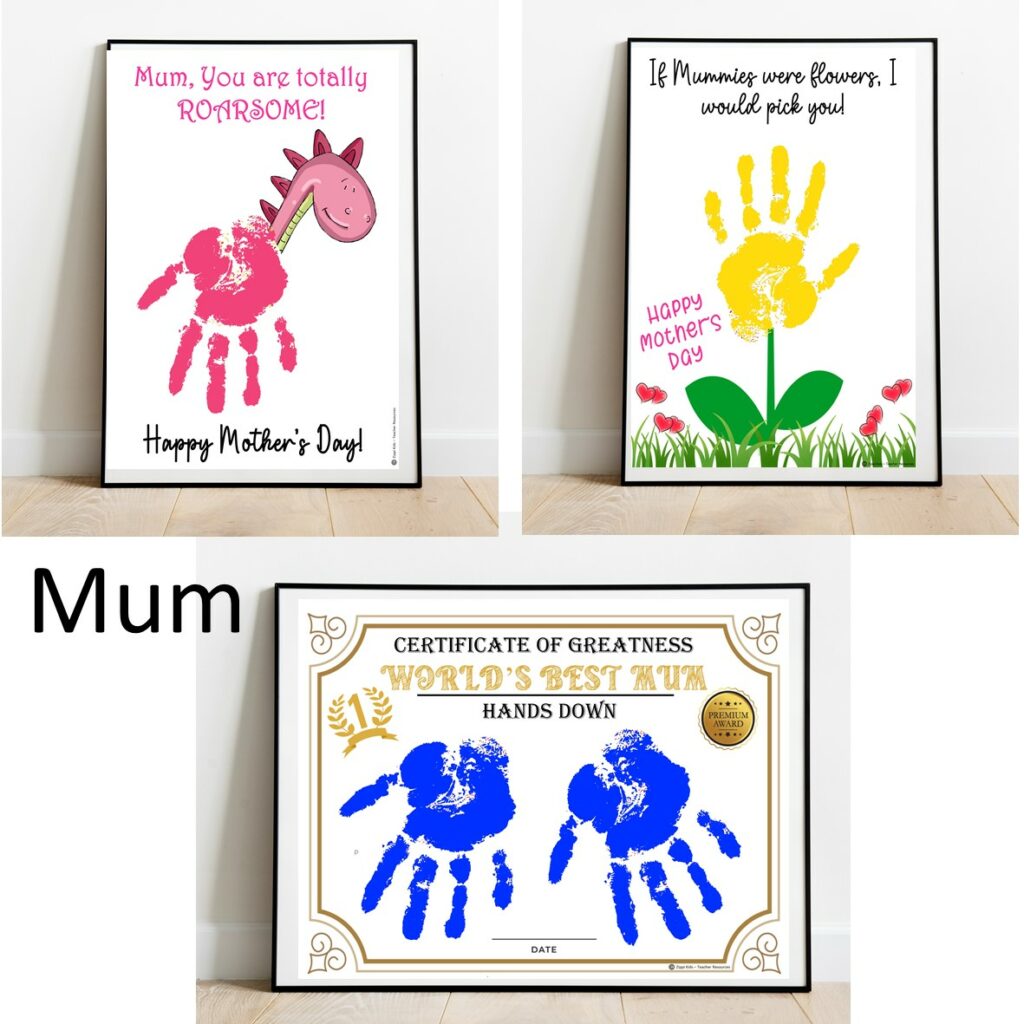 Mother's Day Handprint Art, Keepsake Art, Mum Nana | Made By Teachers