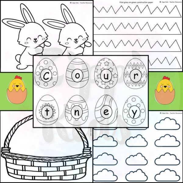 Easter Name Craft Bulletin Board Ideas Easter Egg - Made By Teachers