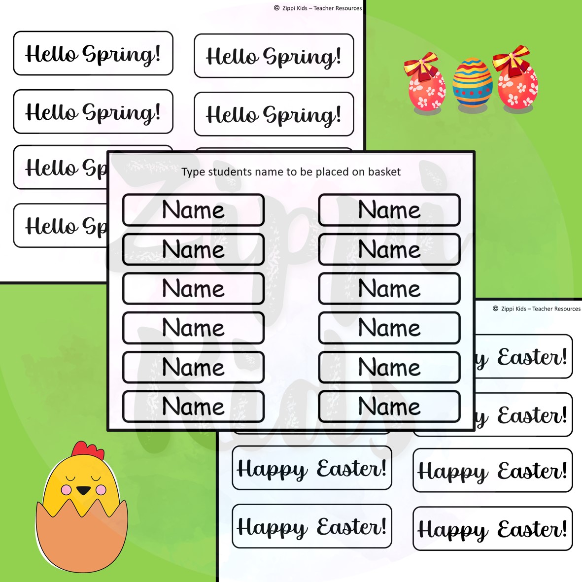 Easter Name Craft Bulletin Board Ideas Easter Egg | Made By Teachers