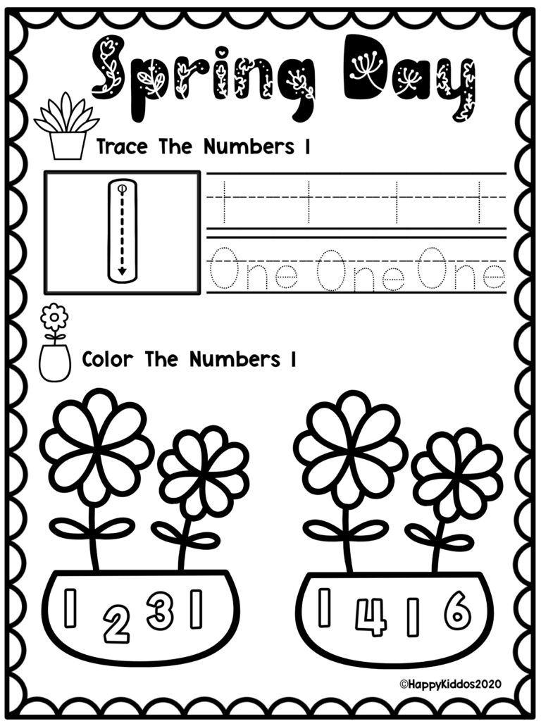 Number Worksheets (Spring) - Made By Teachers
