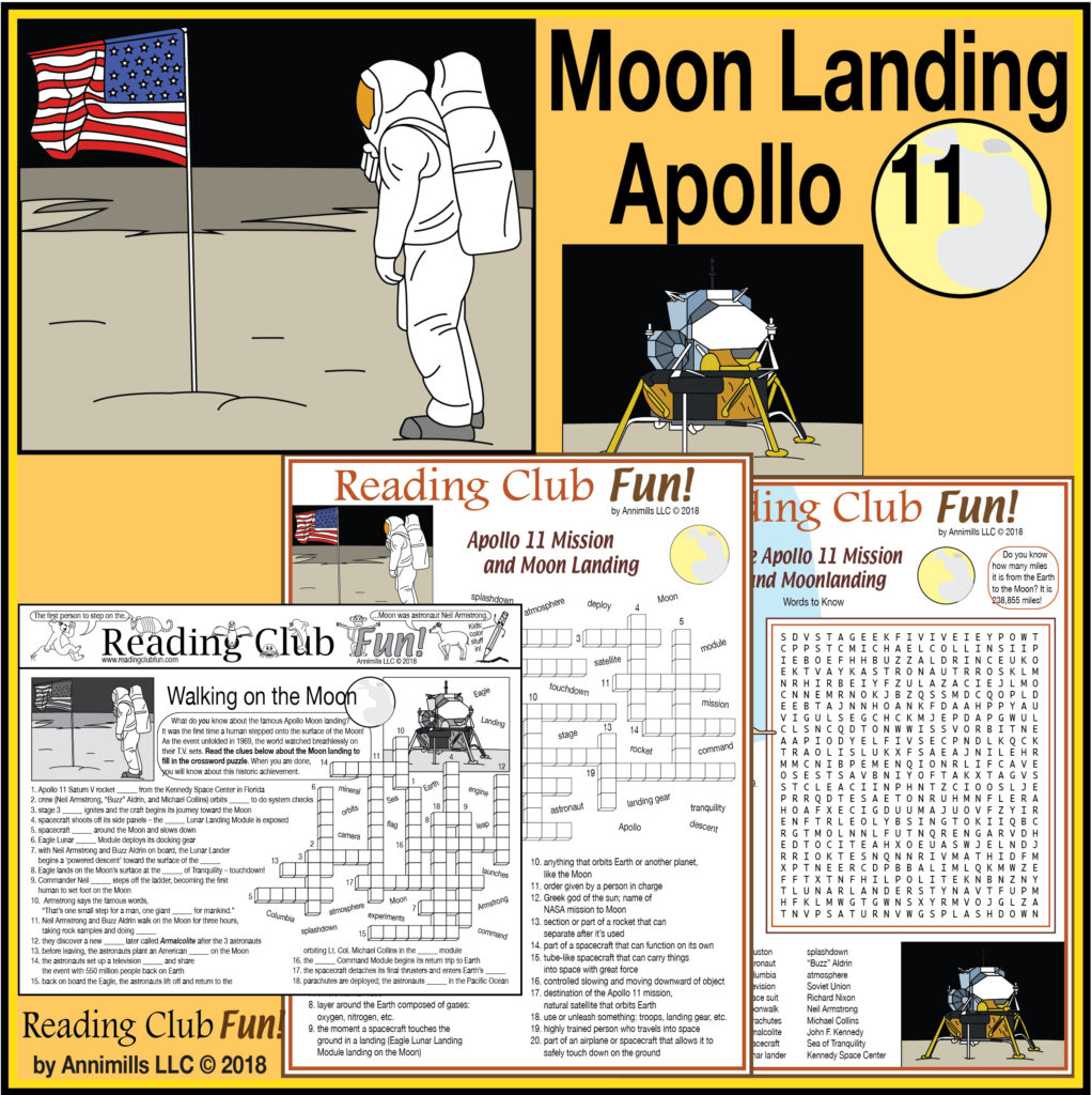 Apollo 11 Moon Landing – Printable Puzzles - Made By Teachers