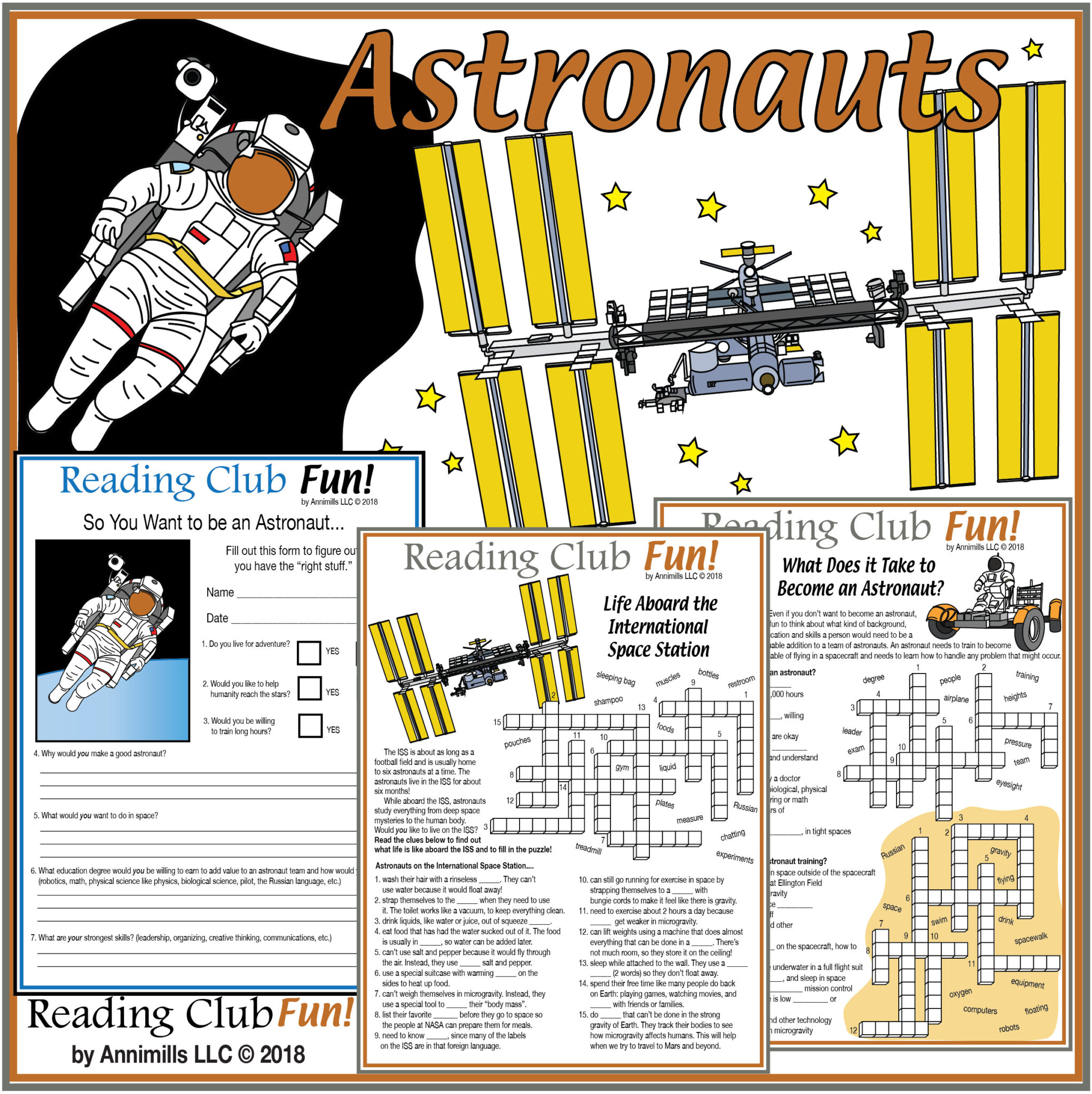 Astronaut Careers, International Space Station Set | Made By Teachers