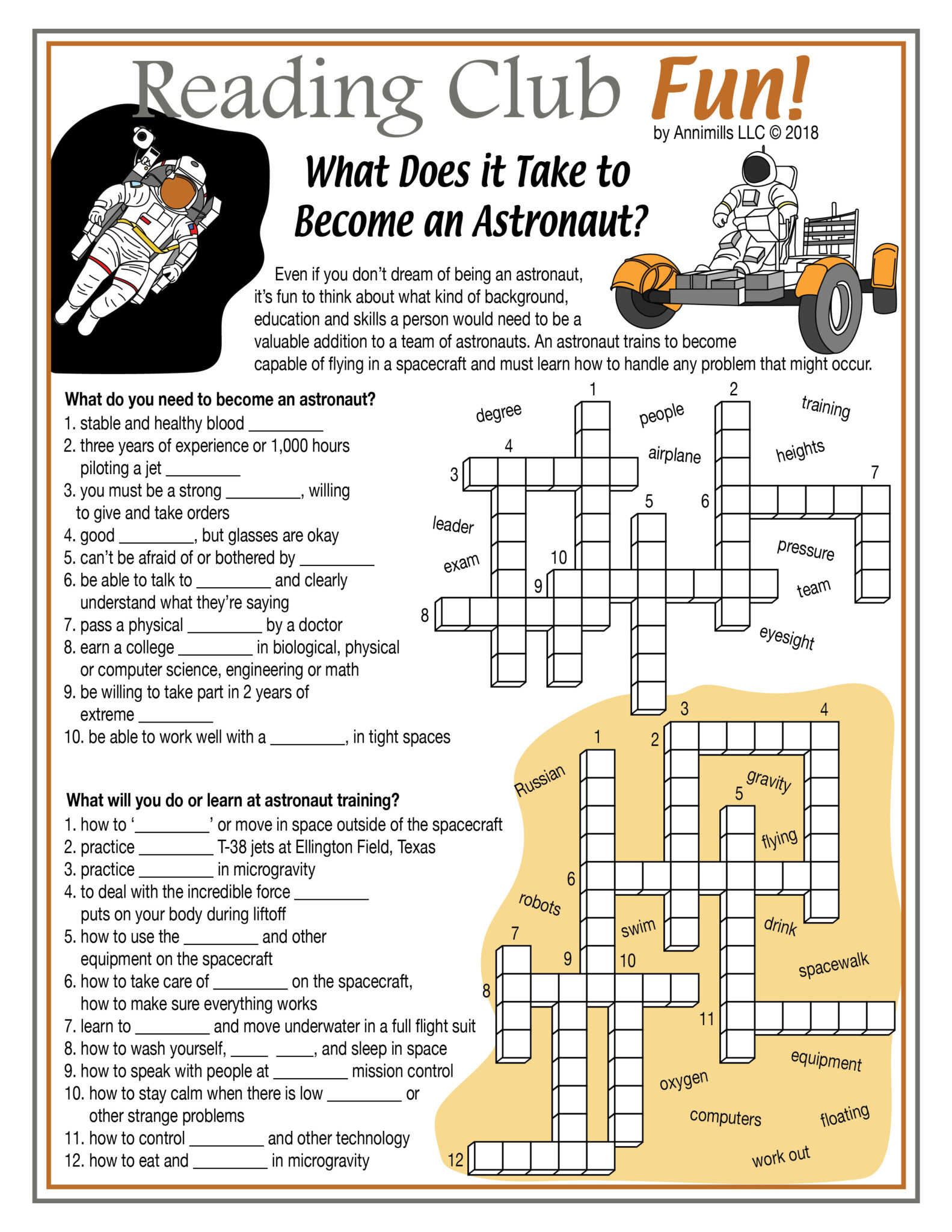 Astronaut Careers, International Space Station Set | Made By Teachers