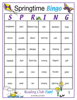 Spring Bingo Vocabulary Game (25 Boards) - Made By Teachers