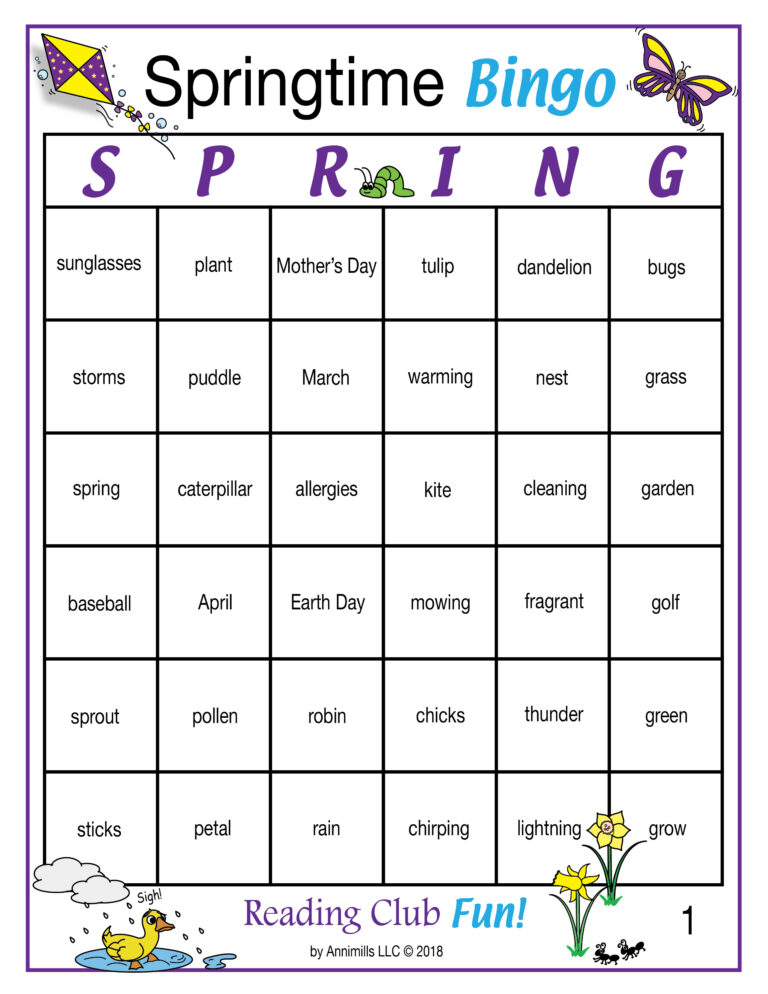 Spring Bingo Vocabulary Game (25 Boards) | Made By Teachers