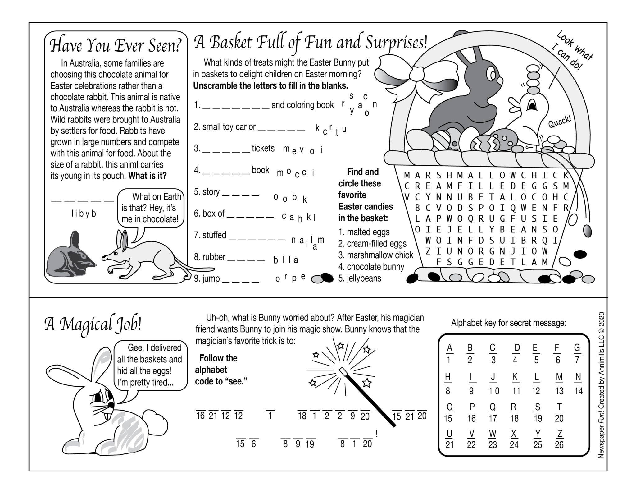 Easter Bunny Baskets and Traditions Printables | Made By Teachers