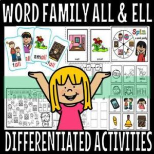 Word Family All Ell Activities | Made By Teachers