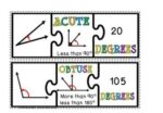 Angle Puzzle Cards - Made By Teachers