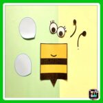 Spring Bees 2D Shapes Craft | April Craft | Made By Teachers