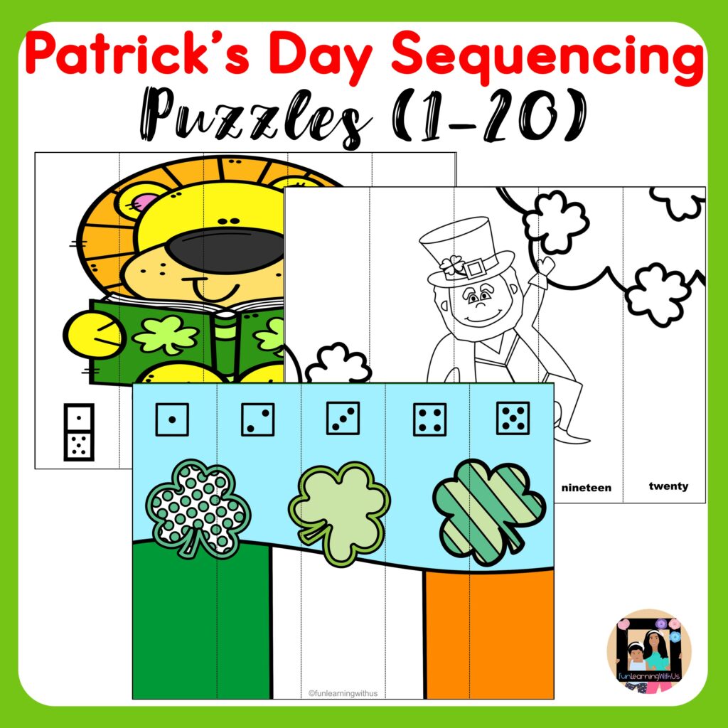 Number Sequencing Puzzle (1-20) St. Patrick's Day - Made By Teachers