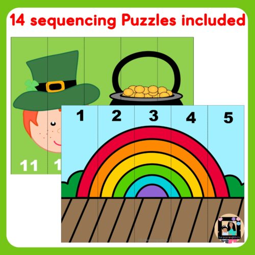 Number Sequencing Puzzle (1-20) St. Patrick's Day - Made By Teachers