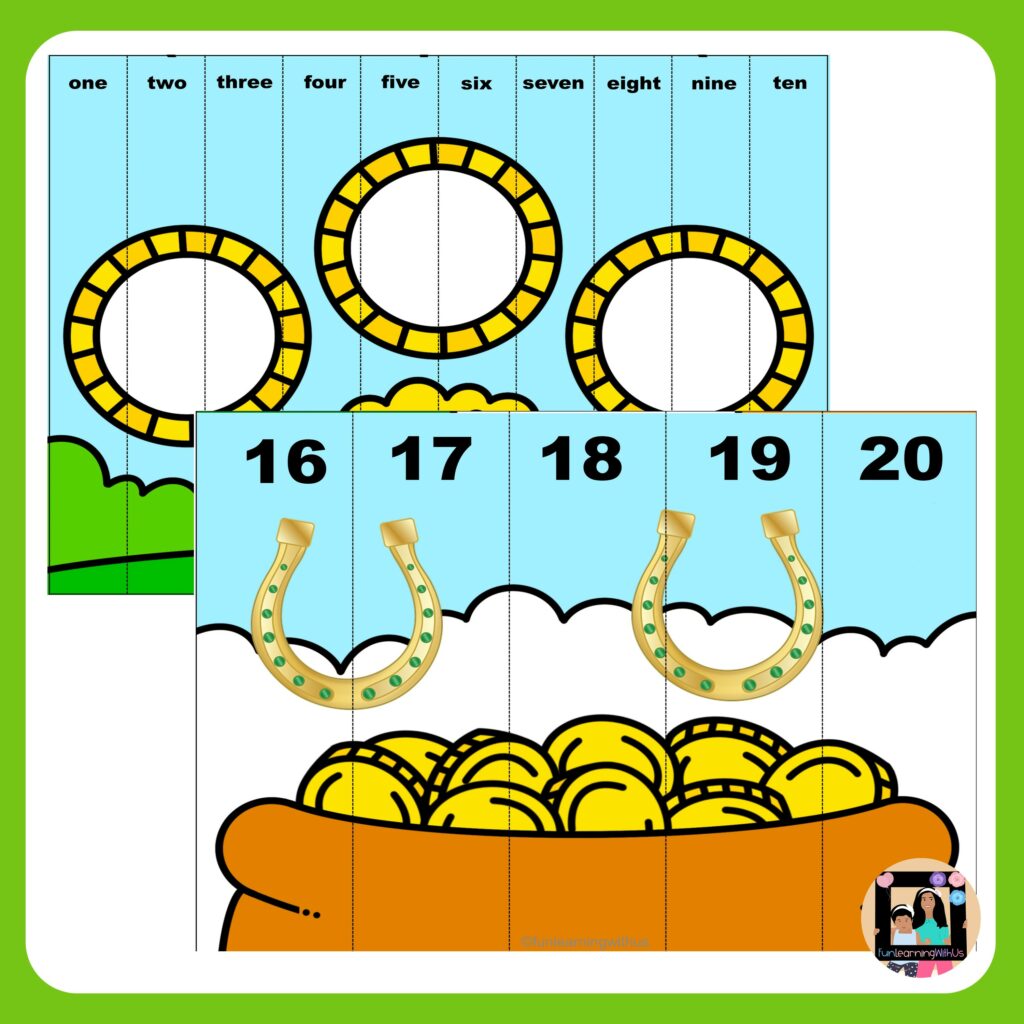 Number Sequencing Puzzle (1-20) St. Patrick's Day - Made By Teachers