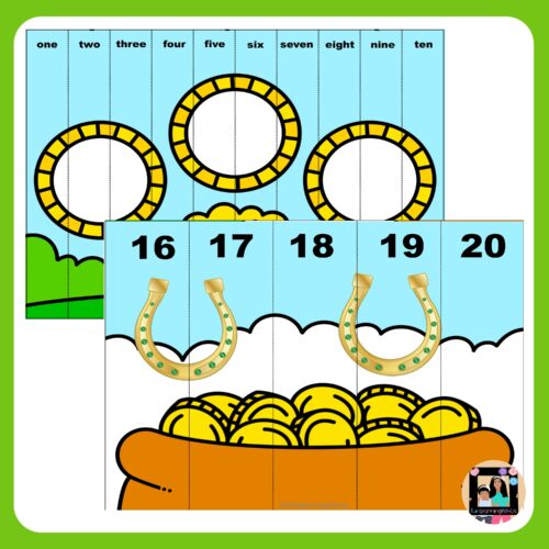 Number Sequencing Puzzle (1-20) St. Patrick's Day | Made By Teachers