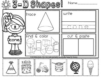 3d Shapes Kindergarten - Made By Teachers