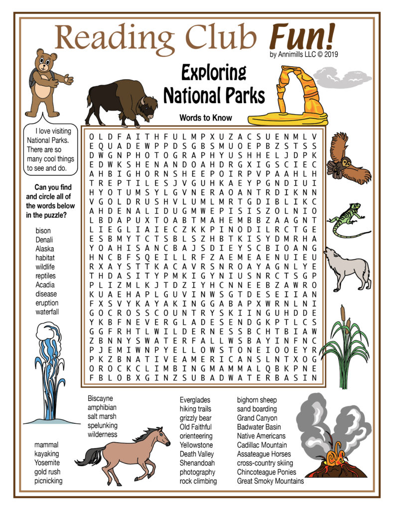 National Parks Printable Puzzle Activity Set - Made By Teachers