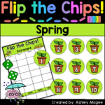 Flip the Chips Spring Addition Math Game Center | Made By Teachers