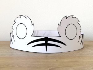 Tiger Ears Paper Crown Printable Coloring Craft | Made By Teachers