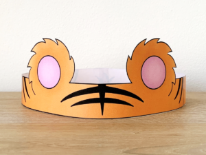 Tiger Ears Paper Crowns Printable Coloring Craft - Made By Teachers