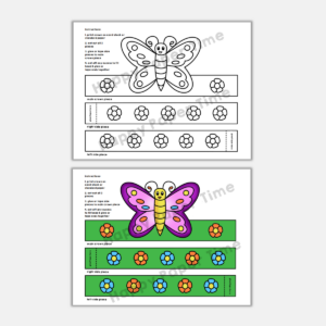 Butterfly Paper Crowns Printable Coloring Craft - Made By Teachers