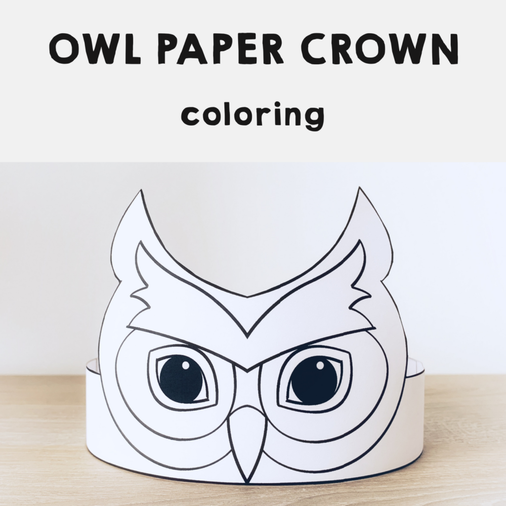 Wolf Paper Crowns Printable Coloring Craft - Made By Teachers