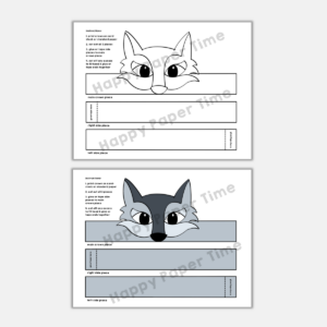 Wolf Paper Crowns Printable Coloring Craft - Made By Teachers