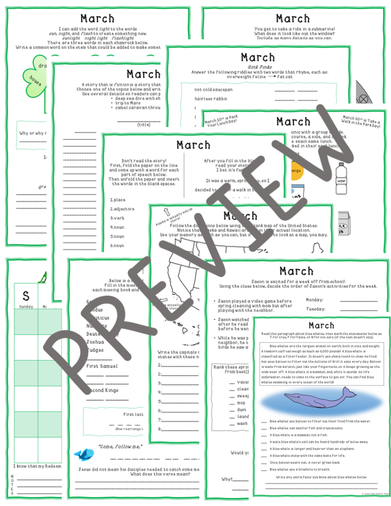 March Activity Pack | Made By Teachers