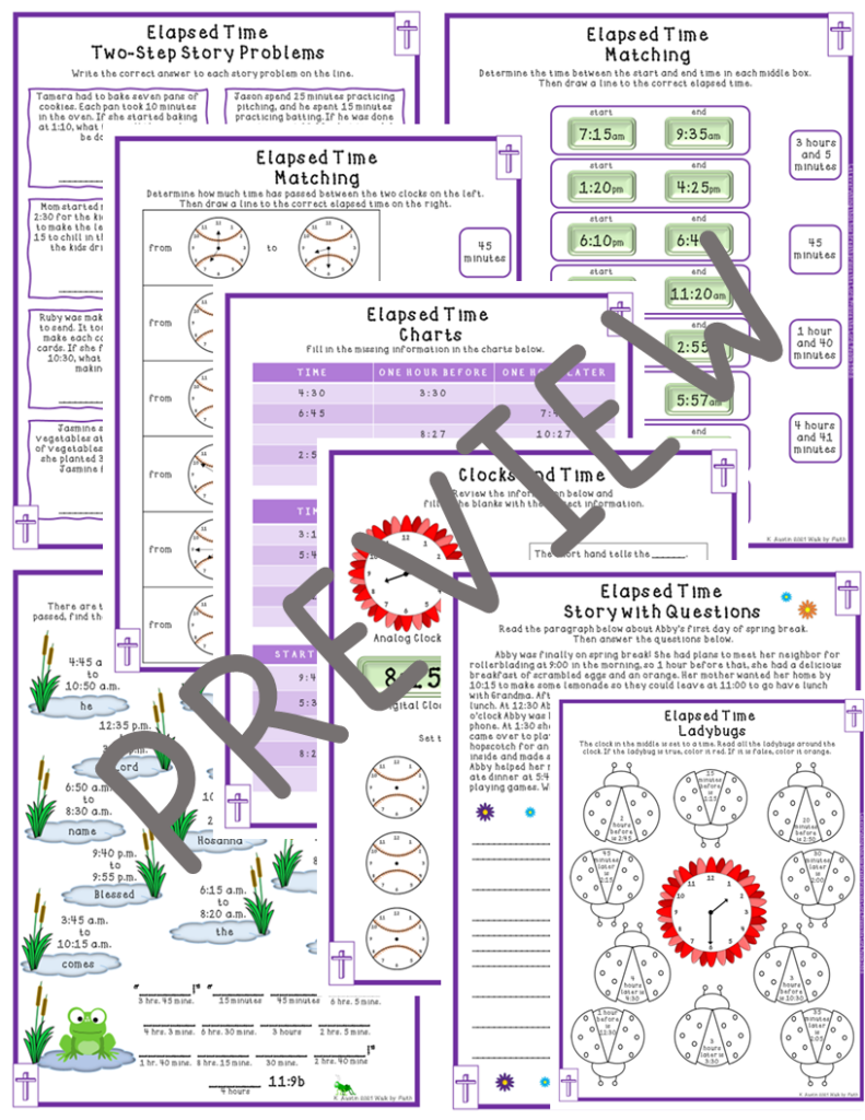 Spring Elapsed Time - Made By Teachers