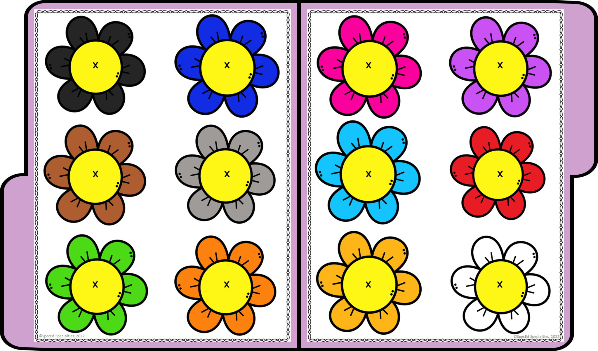May Flowers and Bugs File Folders | Made By Teachers
