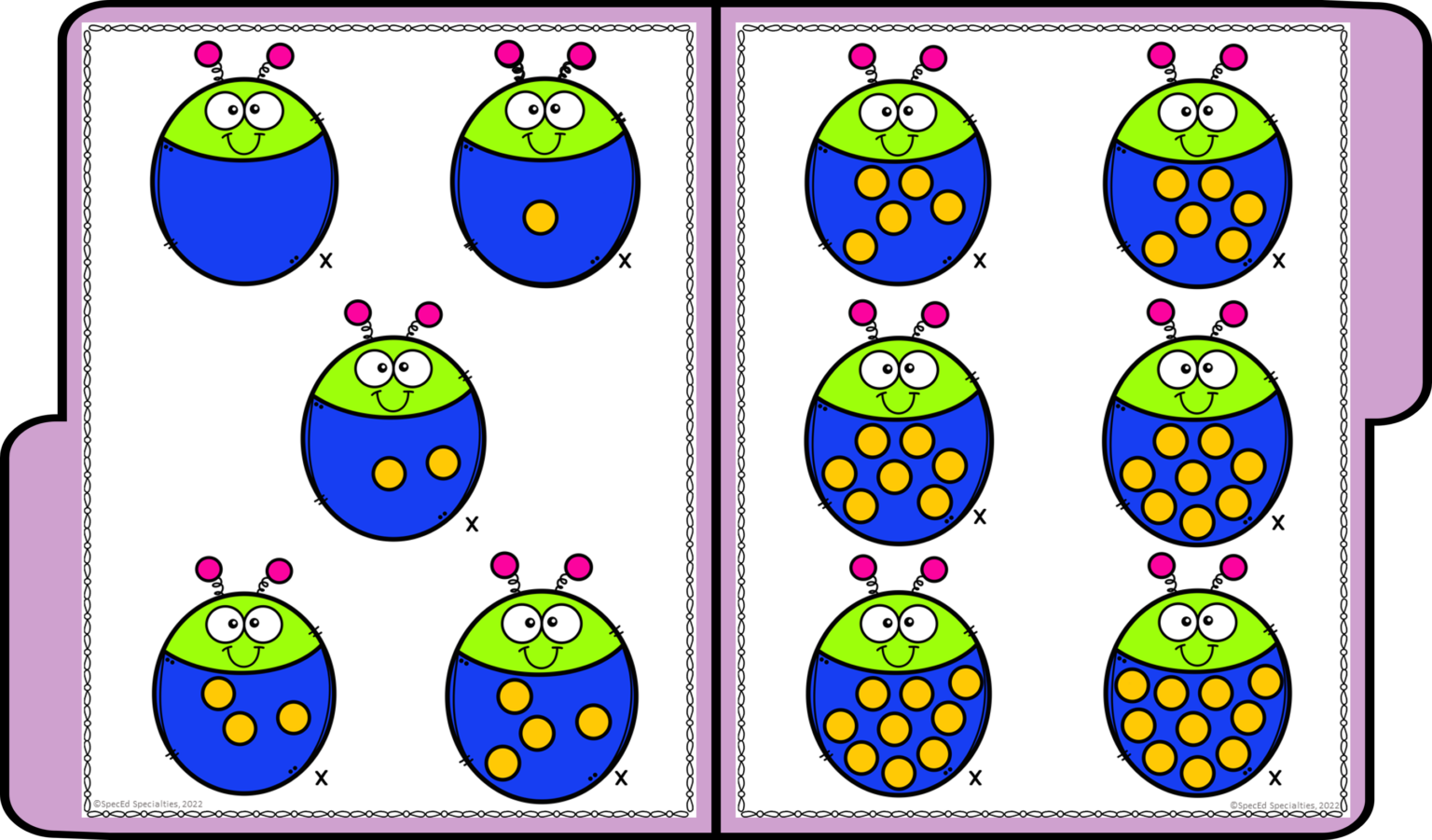 May Flowers and Bugs File Folders - Made By Teachers