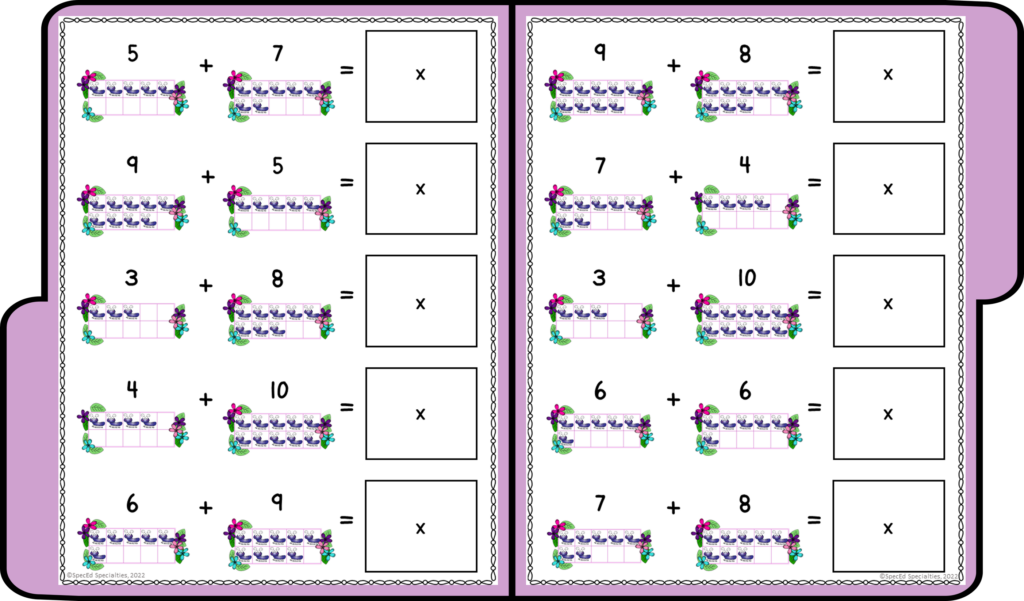 May Flowers and Bugs File Folders - Made By Teachers