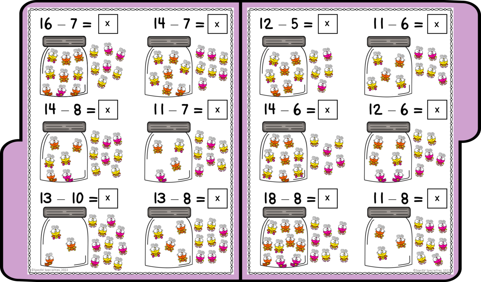 May Flowers and Bugs File Folders - Made By Teachers