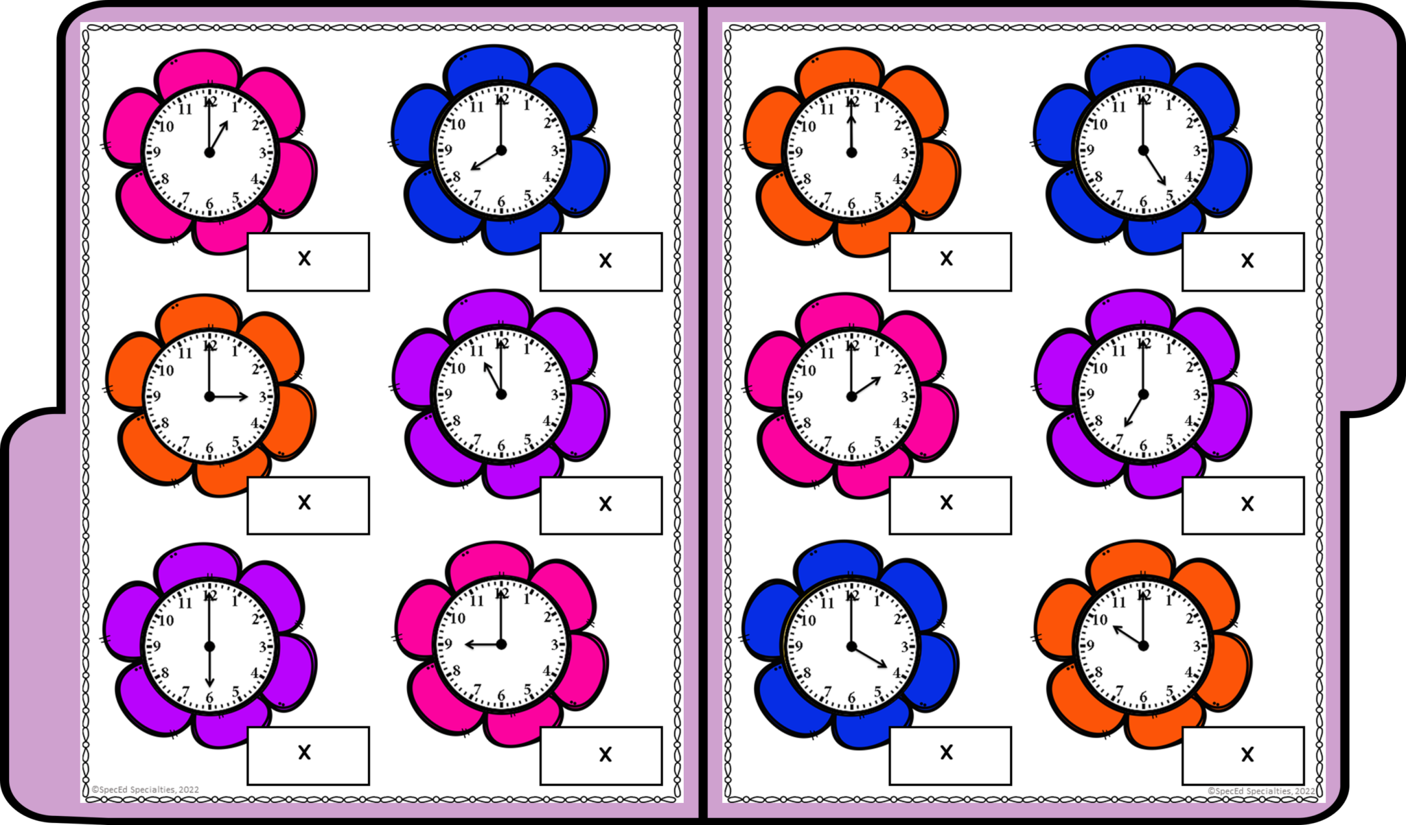 May Flowers and Bugs File Folders - Made By Teachers
