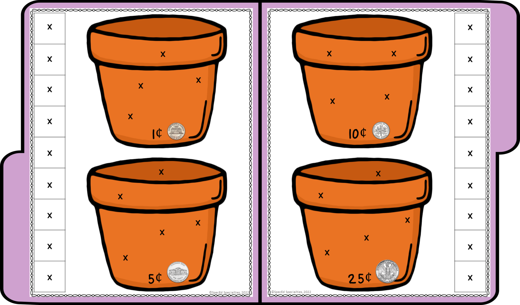 May Flowers and Bugs File Folders - Made By Teachers