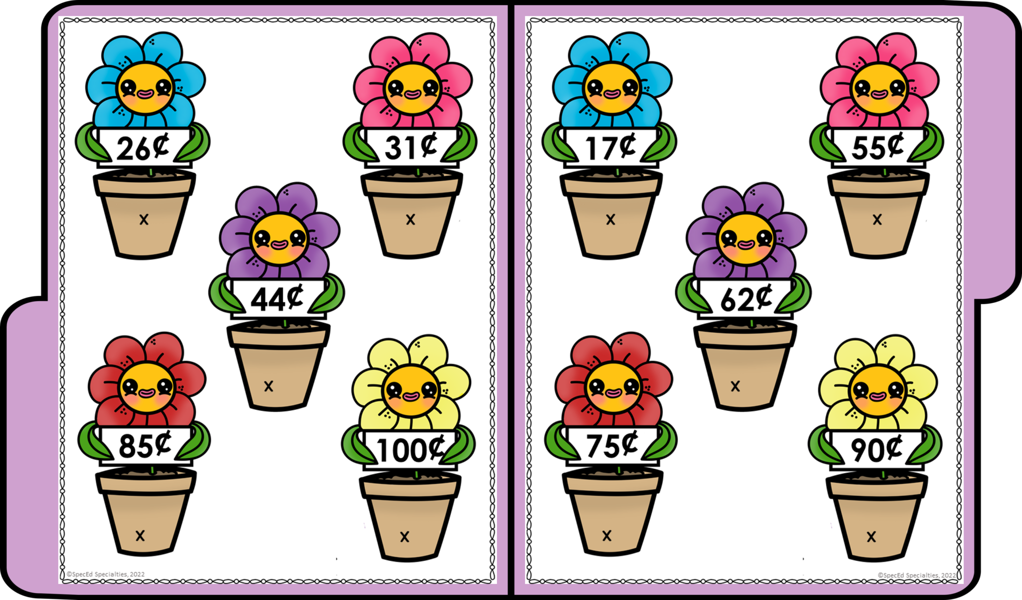 May Flowers and Bugs File Folders | Made By Teachers
