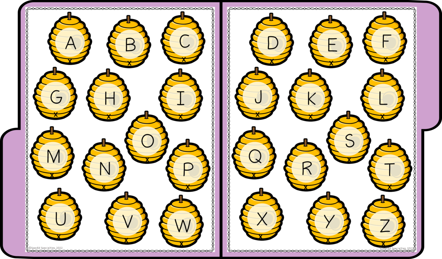 May Flowers and Bugs File Folders - Made By Teachers